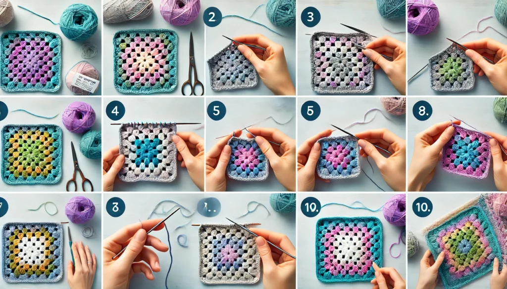 How To Sew Together Granny Squares (With Pictures) - SewingWorker