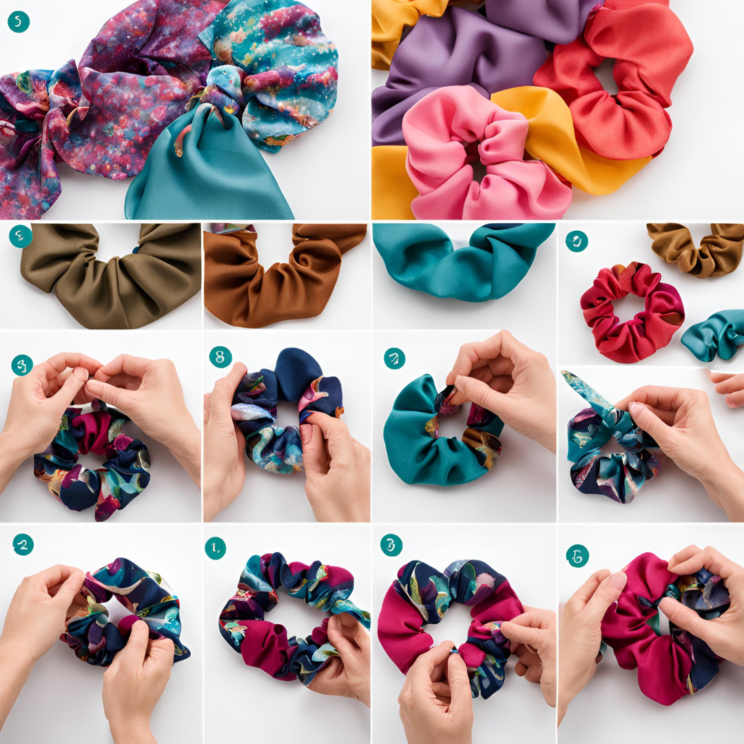 How To Sew Hair Scrunchies (Step-By-Step): Easy DIY Guide - SewingWorker