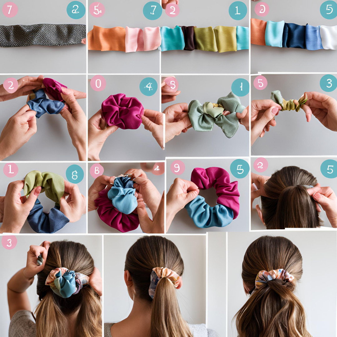 How To Sew Hair Scrunchies (Step-By-Step): Easy DIY Guide - SewingWorker